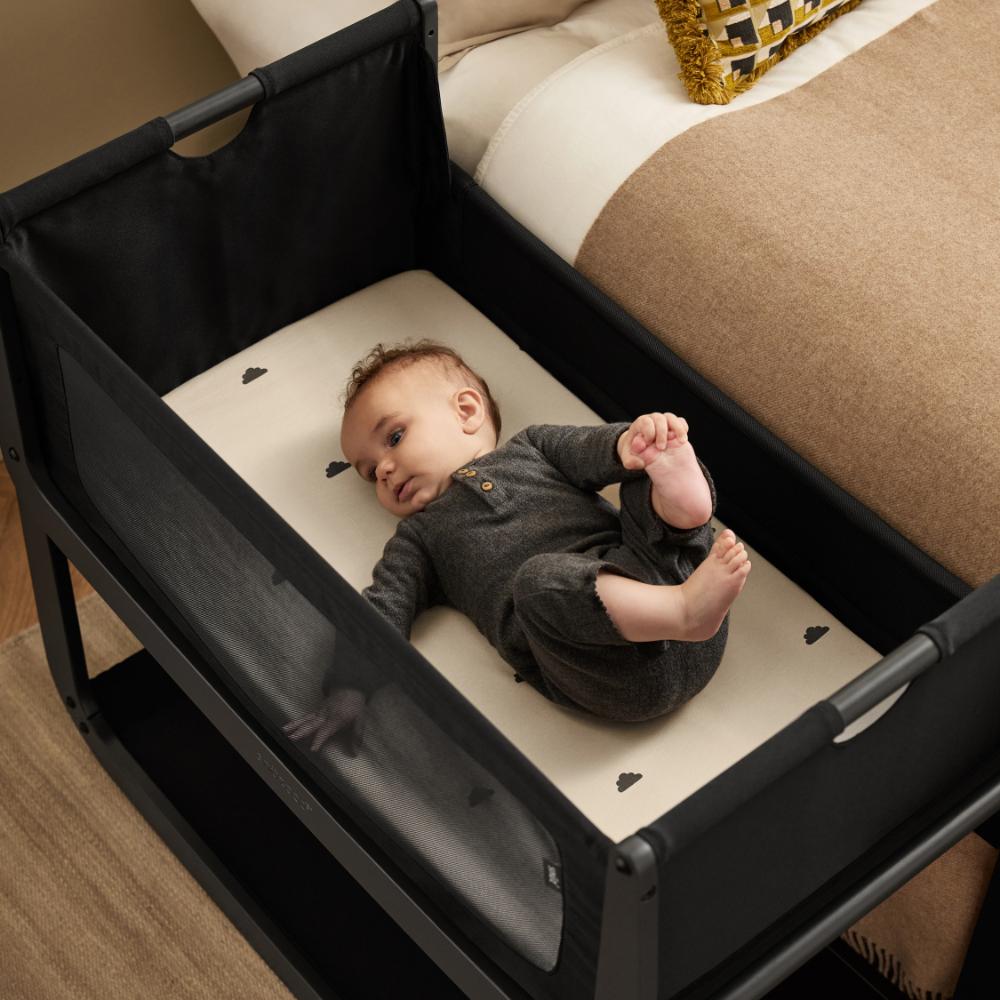 Crib 2 Pack Fitted Sheets - Sand / Cloud & Snuz